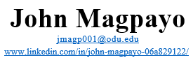 John Magpayo Portfolio